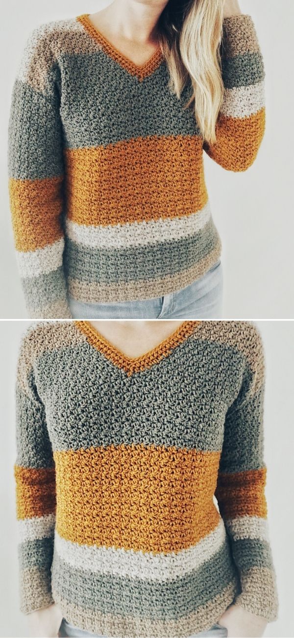 Cute Warm Crochet Sweater Ideas - Pattern Center
