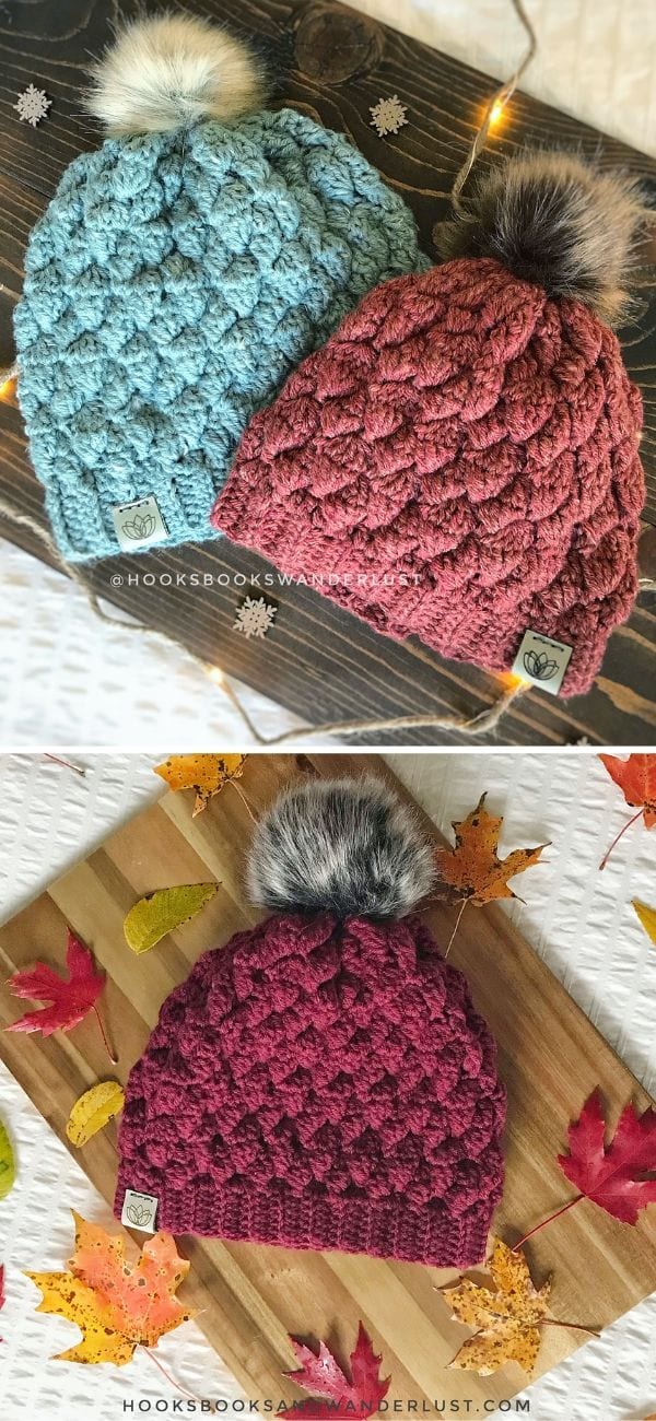Warm Winter Crochet Hats For All Family - Pattern Center