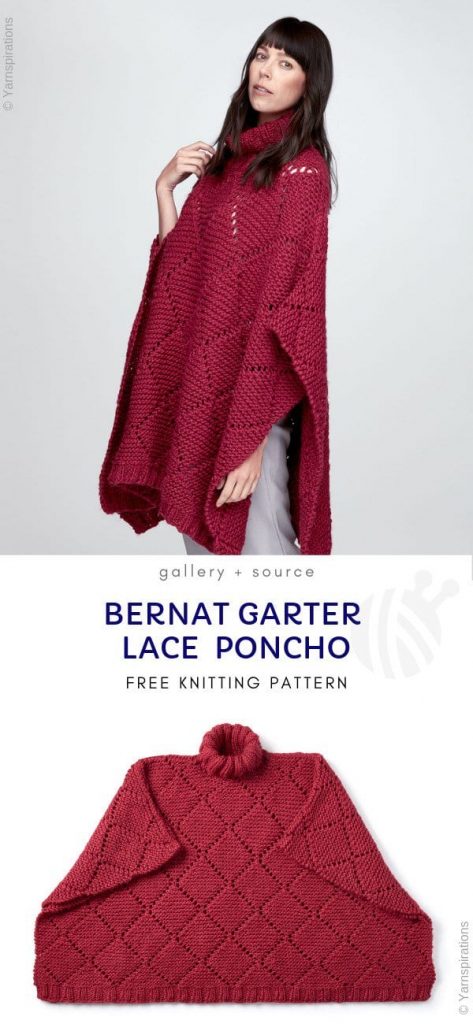 11 Cute Knit Poncho Free Patterns