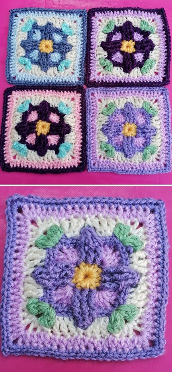 Intricate and Beautiful Crochet Squares - Pattern Center