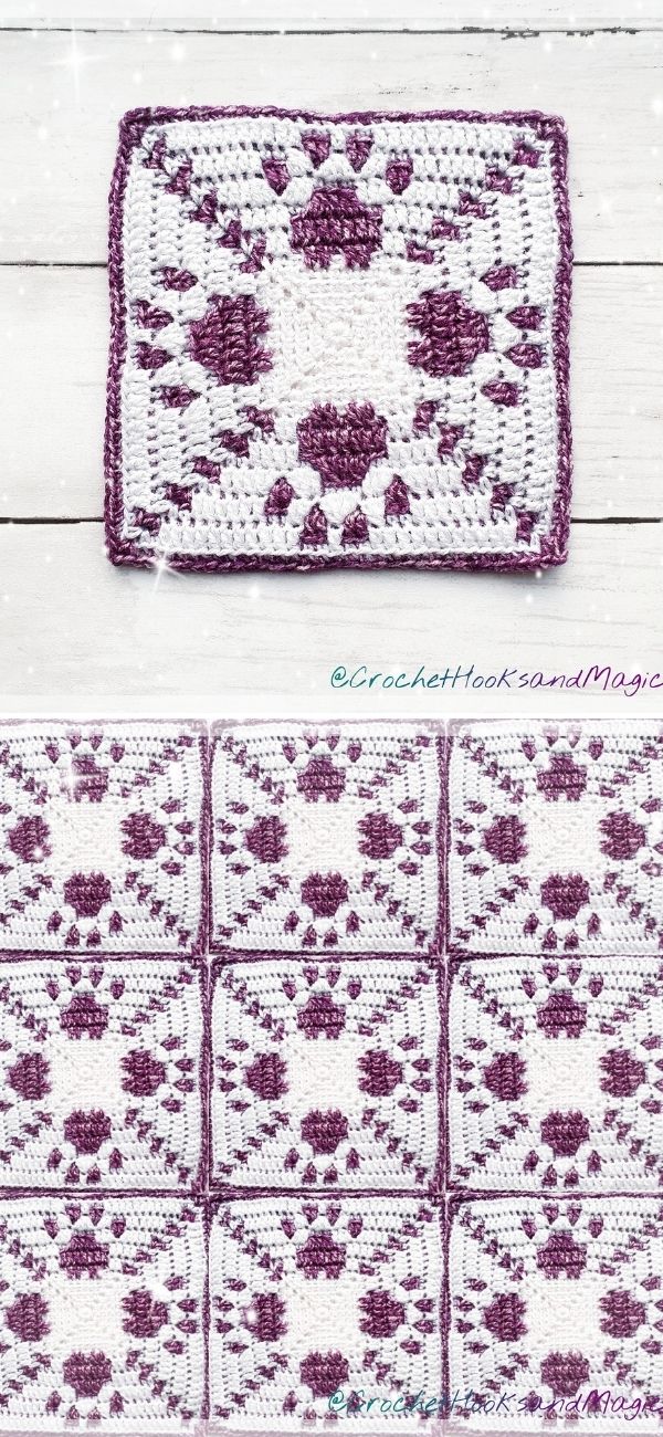 Cute And Colorful Crochet Squares - Pattern Center