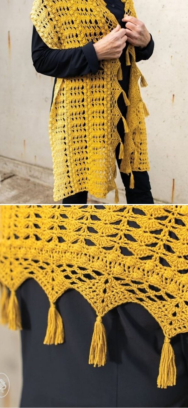 Feminine Granny Crochet Shawls - Pattern Center