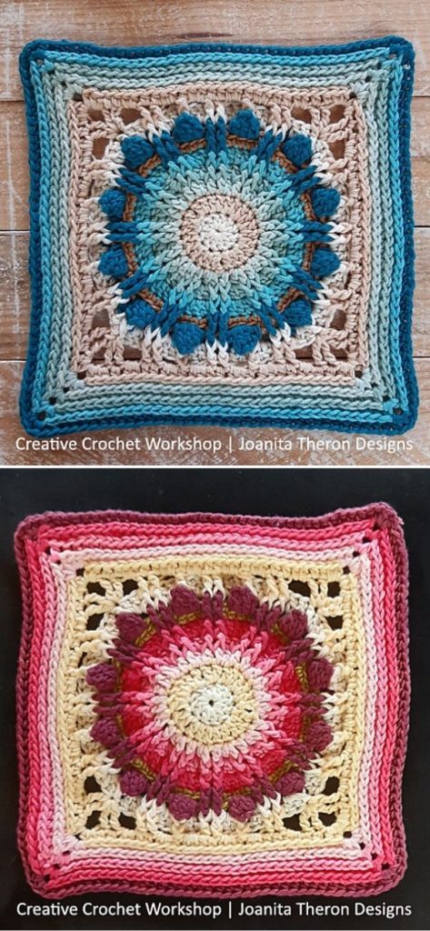 Cute And Colorful Crochet Squares - Pattern Center
