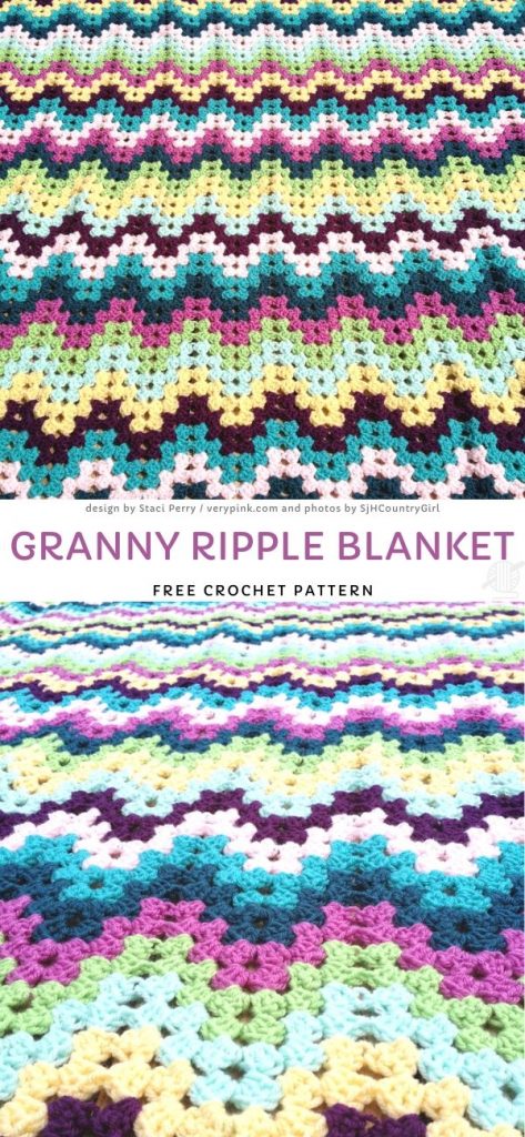 Granny Ripple Blanket Ideas - Free Patterns - Pattern Center