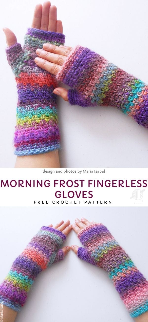 Cute and Colorful Crochet Mittens - Pattern Center