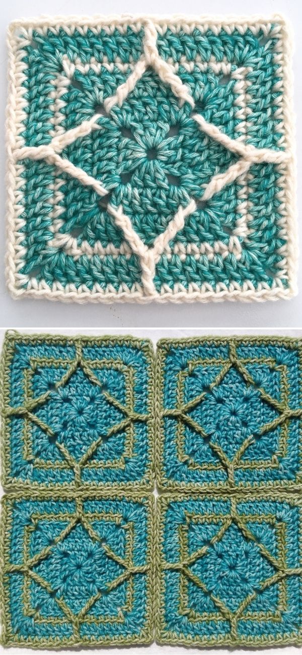 Intricate and Beautiful Crochet Squares - Pattern Center