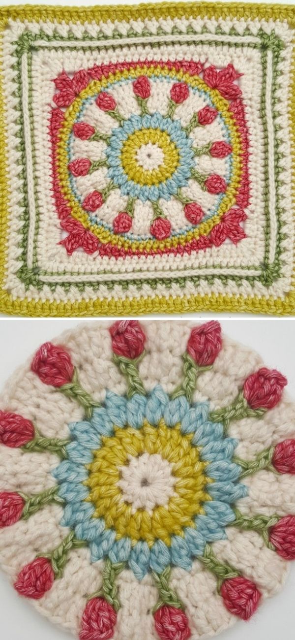 Intricate and Beautiful Crochet Squares - Pattern Center
