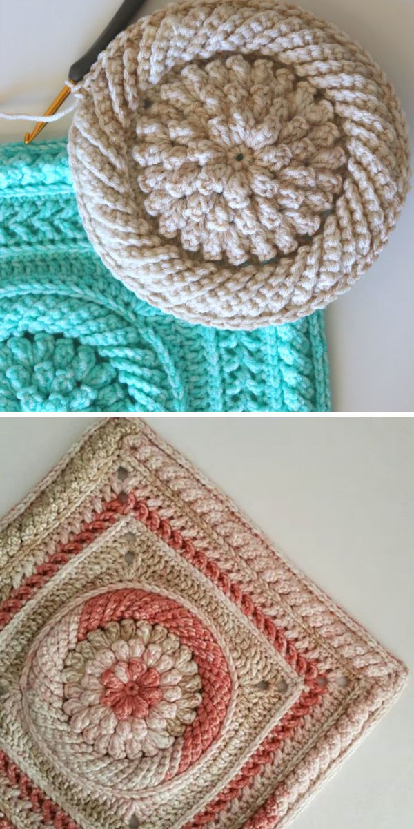 Intricate and Beautiful Crochet Squares - Pattern Center