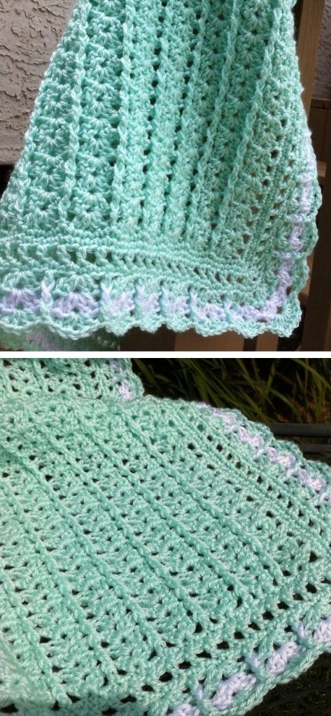 Classic Coverlet Crochet Baby Blanket - Free Pattern - Pattern Center