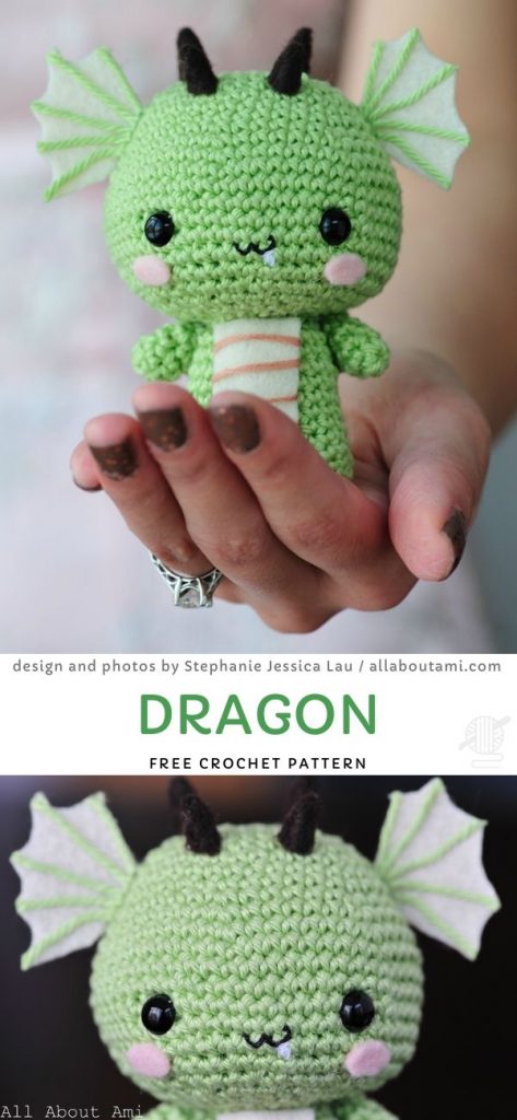 50 Fantastic And Fun Free Dragon Crochet Pattern Ideas - Pattern Center