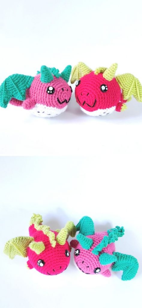 50 Fantastic And Fun Free Dragon Crochet Pattern Ideas - Pattern Center