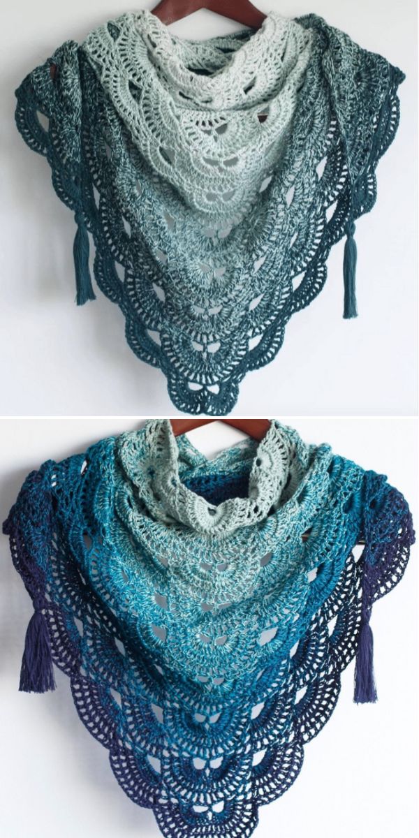 Beautiful Virus Shawls26 Beautiful Colorful Virus Shawls - Pattern Center