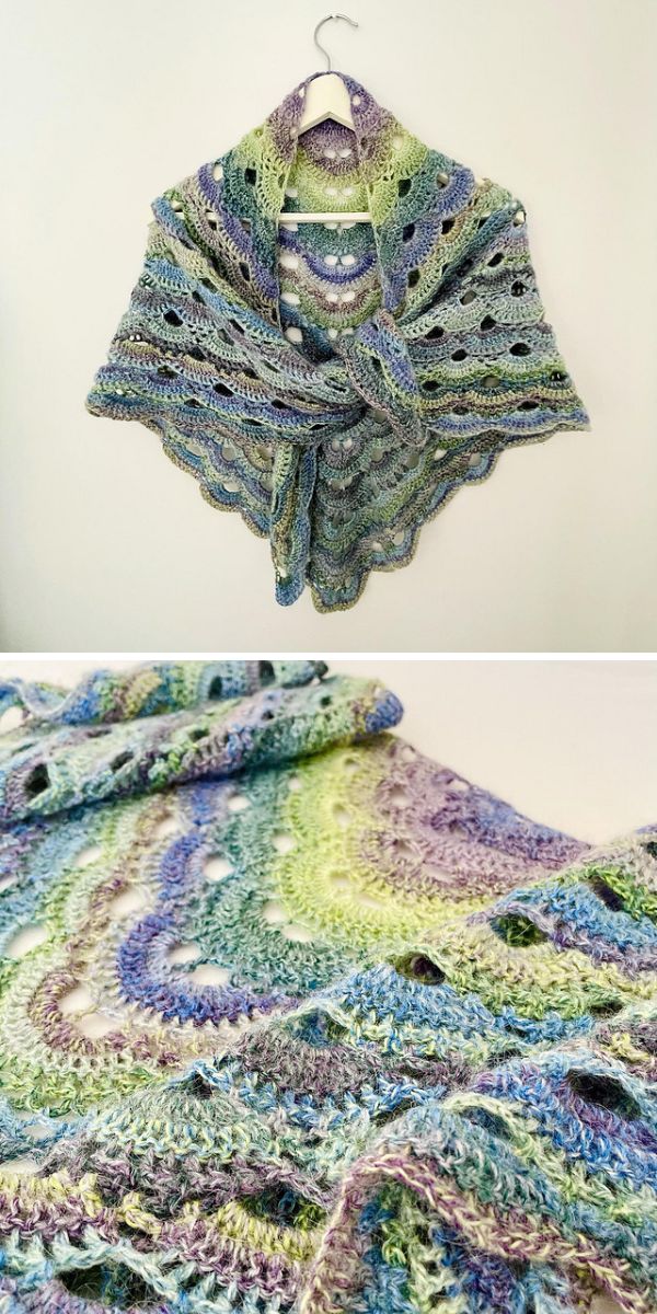 Virus Shawl Free Pattern