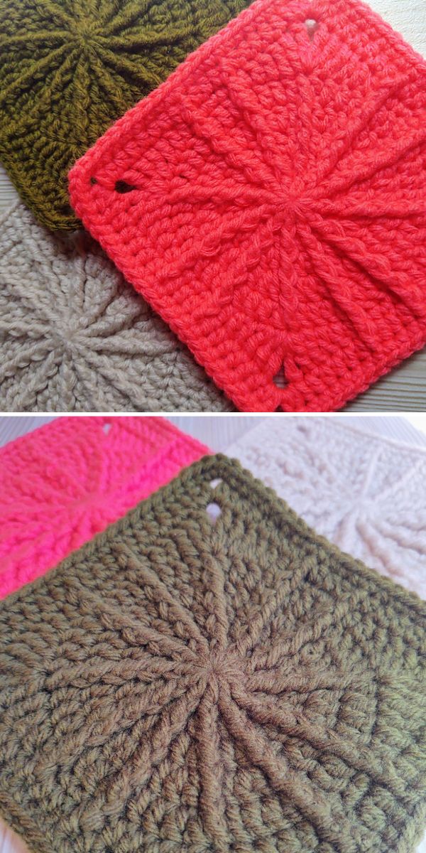 Cute And Colorful Crochet Squares - Pattern Center