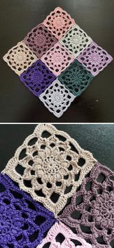 Stunning And Simple Lacy Squares - Pattern Center
