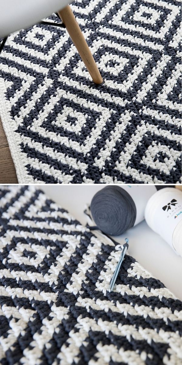 Beautiful Comfortable Crochet Rugs - Pattern Center