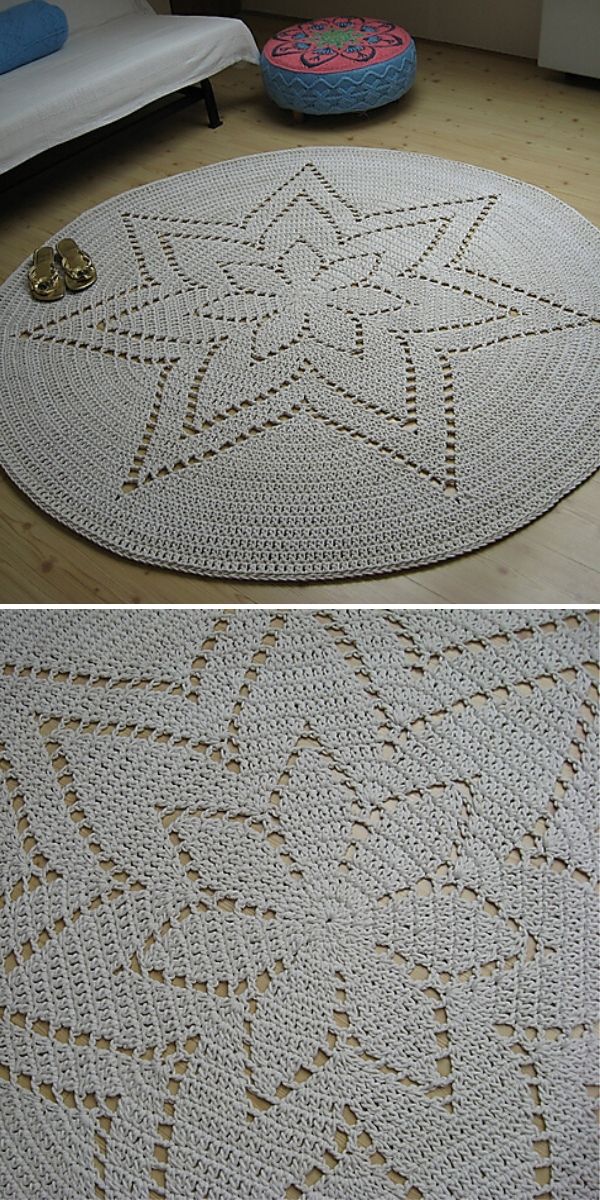 Beautiful Comfortable Crochet Rugs - Pattern Center