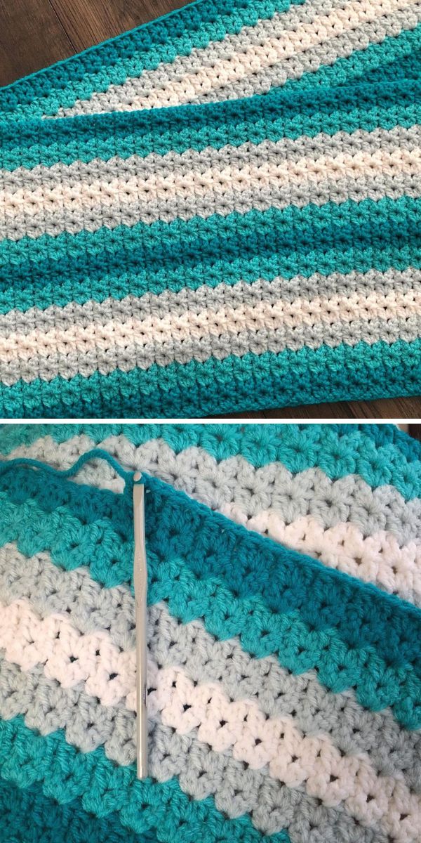 Cluster Crochet V-Stitch Tutorials - Pattern Center