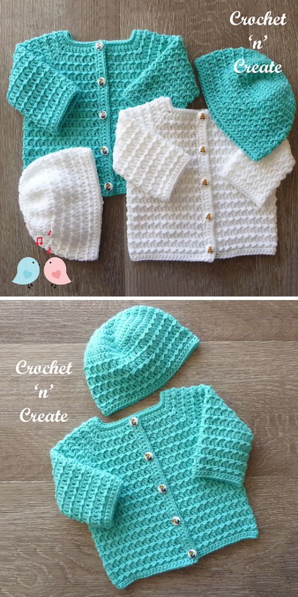 Sweet Easy Crocheted Baby Sets - Pattern Center