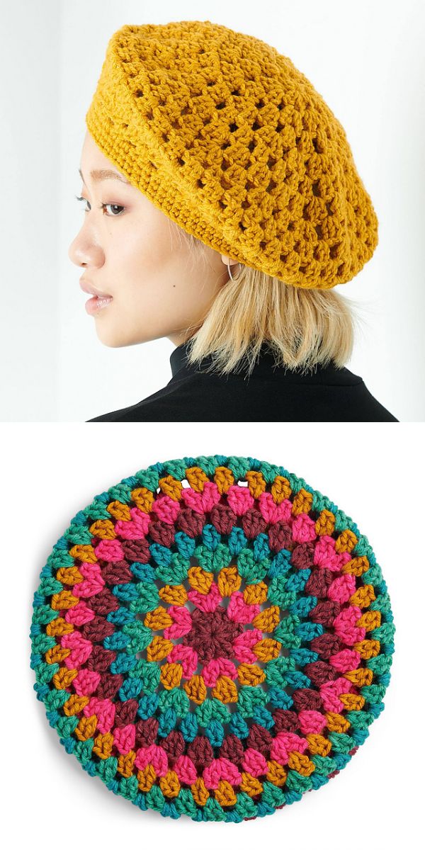24 Parisian Style Crochet Beret Patterns