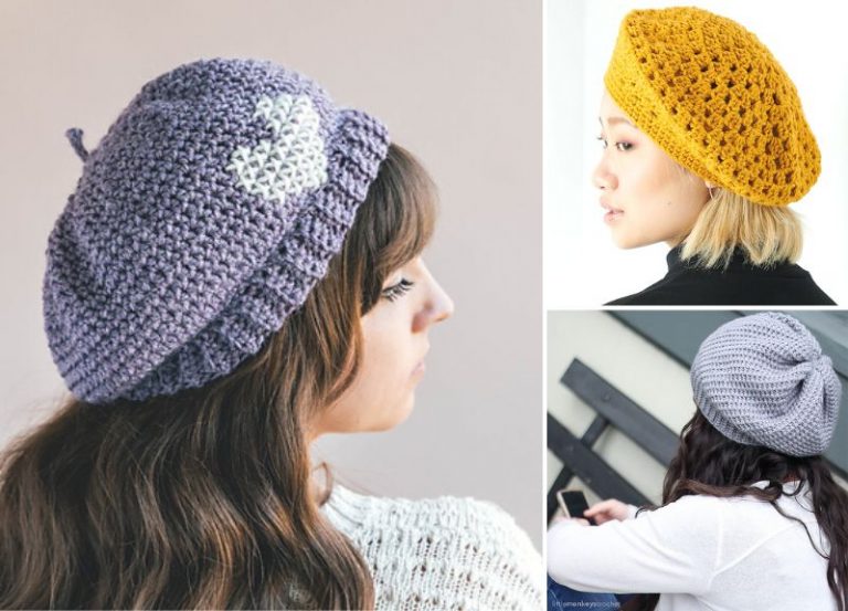 24 Parisian Style Crochet Beret Patterns