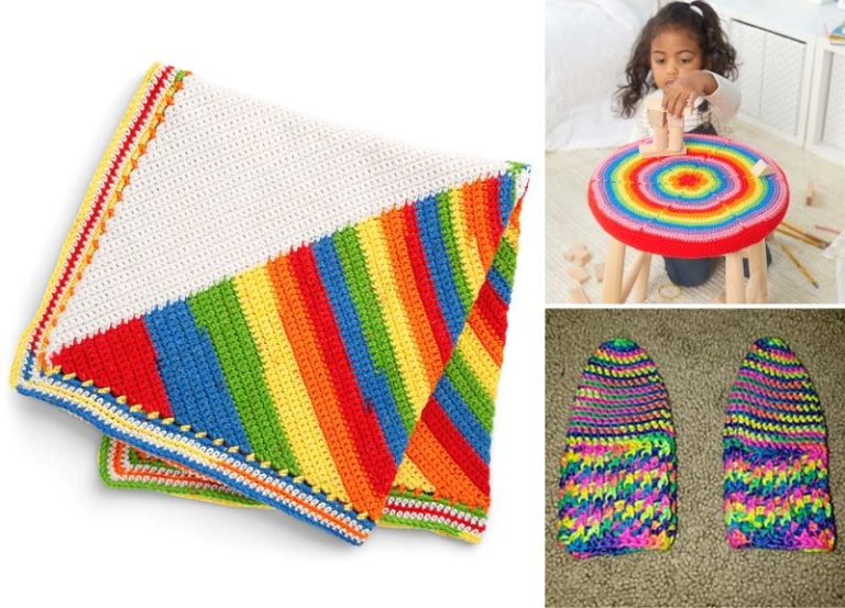 10+ Rainbow Crochet Prism Effect Pattern Ideas