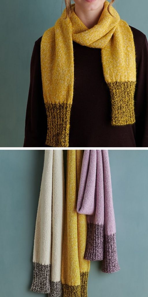 29 Cute Knitted Scarves Free Patterns