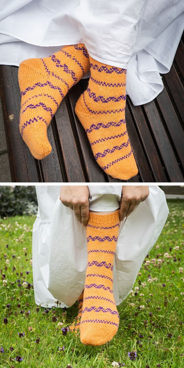 37 Amazing Colorful Knitted Socks Patterns for Everyday Wear - Free ...