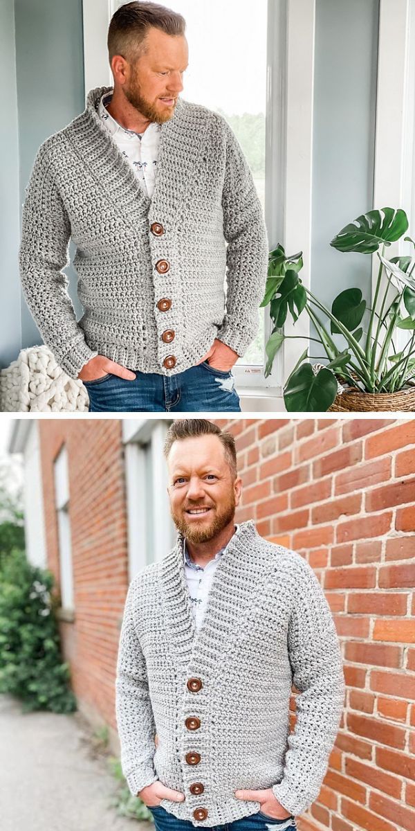 16 Fashionable Crocheted Men's Clothing Patterns