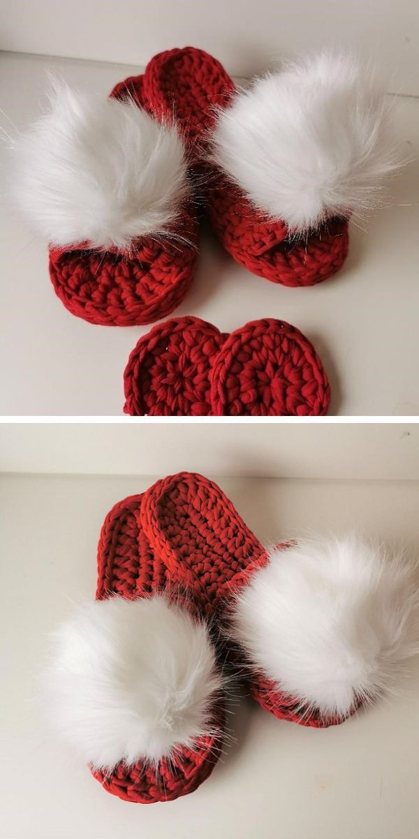 Super Comfy Colorful Crochet Slippers - Pattern Center
