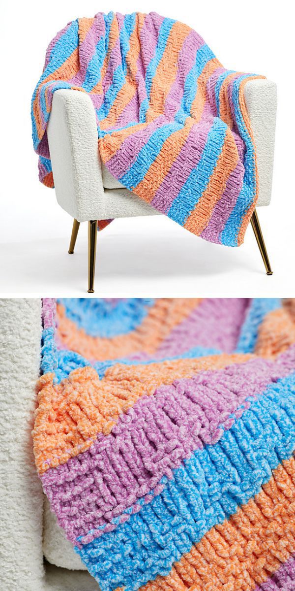 25 Colorful Knitted Blanket Patterns to Add Warmth and Style