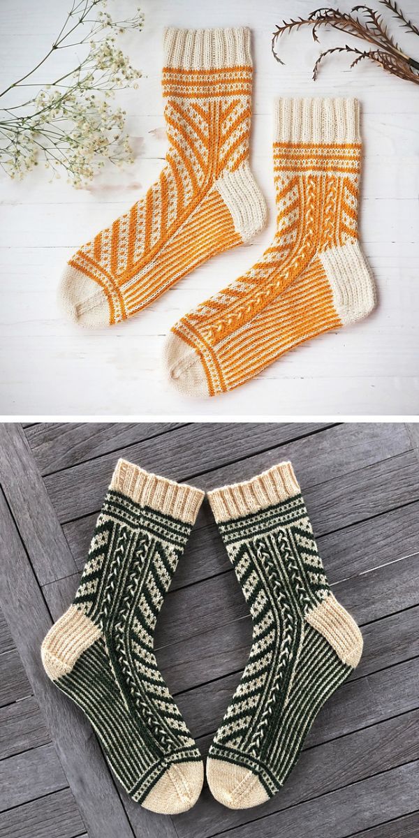 37 Amazing Colorful Knitted Socks Patterns for Everyday Wear - Free ...