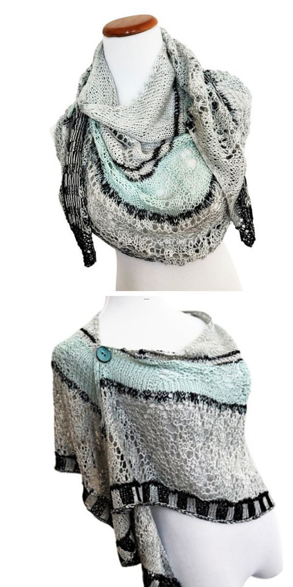 30 Cozy Knitted Shawls for Midseason Outfits