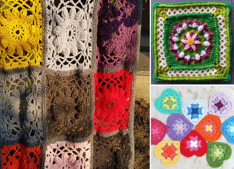 24 Granny Square Blankets and Block Patterns and Clever Ideas