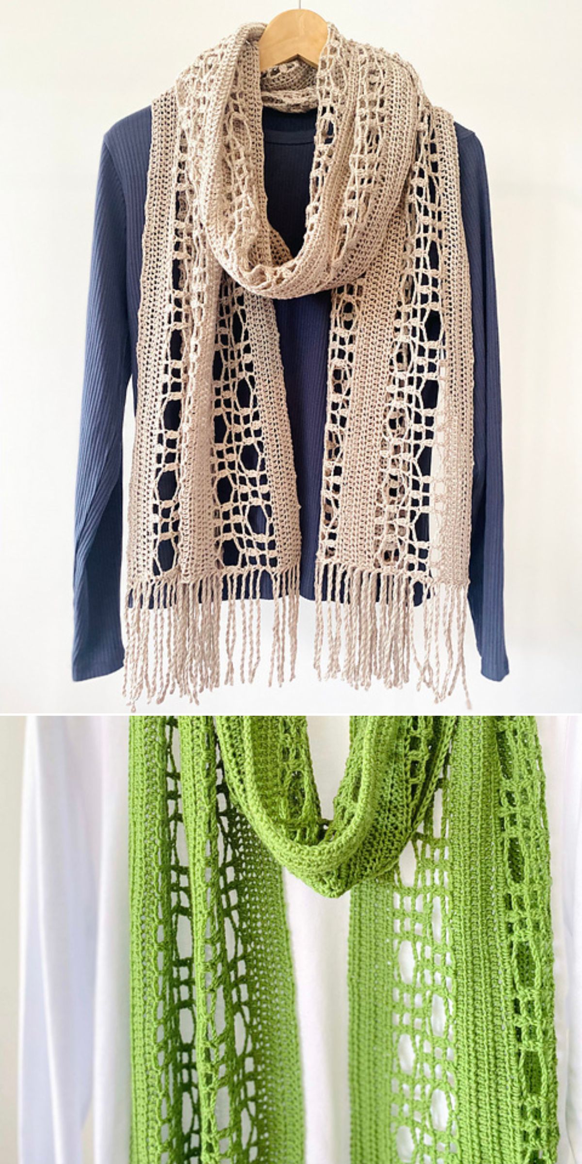 24 Lacy and Lightweight Crochet Scarf Patterns - Free Crochet Ideas