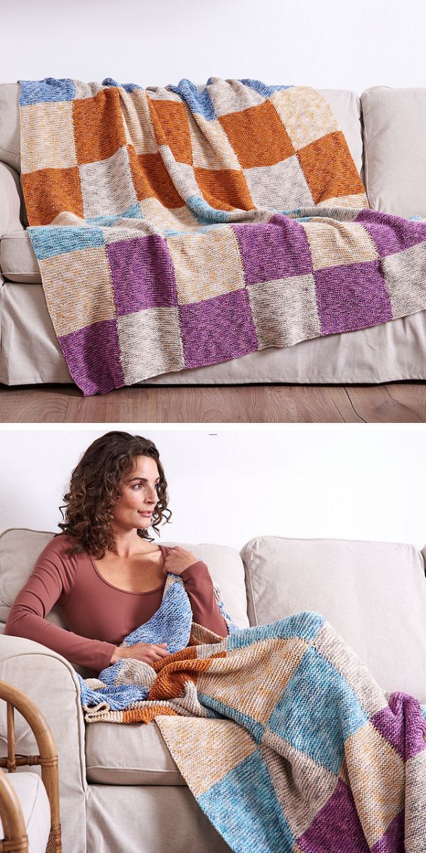 25 Colorful Knitted Blanket Patterns to Add Warmth and Style