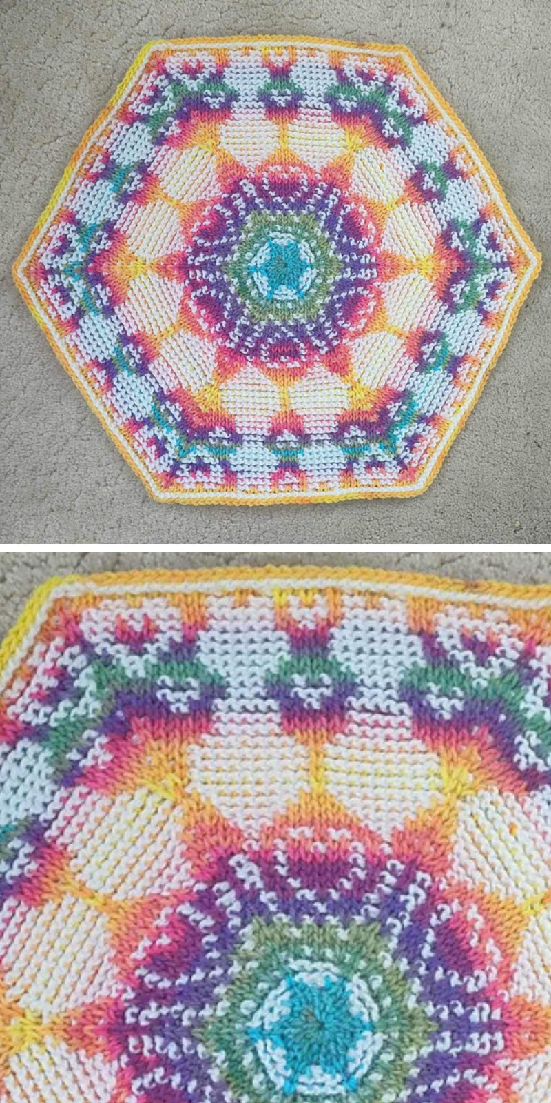 24 Crochet Hexagon Patterns and Ideas for Blanket or Cardigan