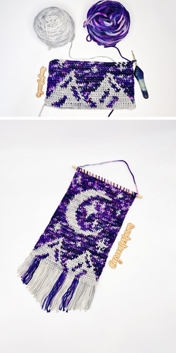 Colorful Crochet Wall Hangings Free Patterns