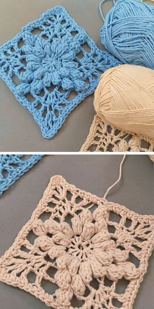 Stunning And Simple Lacy Squares - Pattern Center