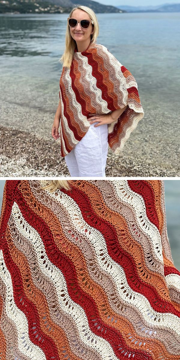 11 Cute Knit Poncho Free Patterns