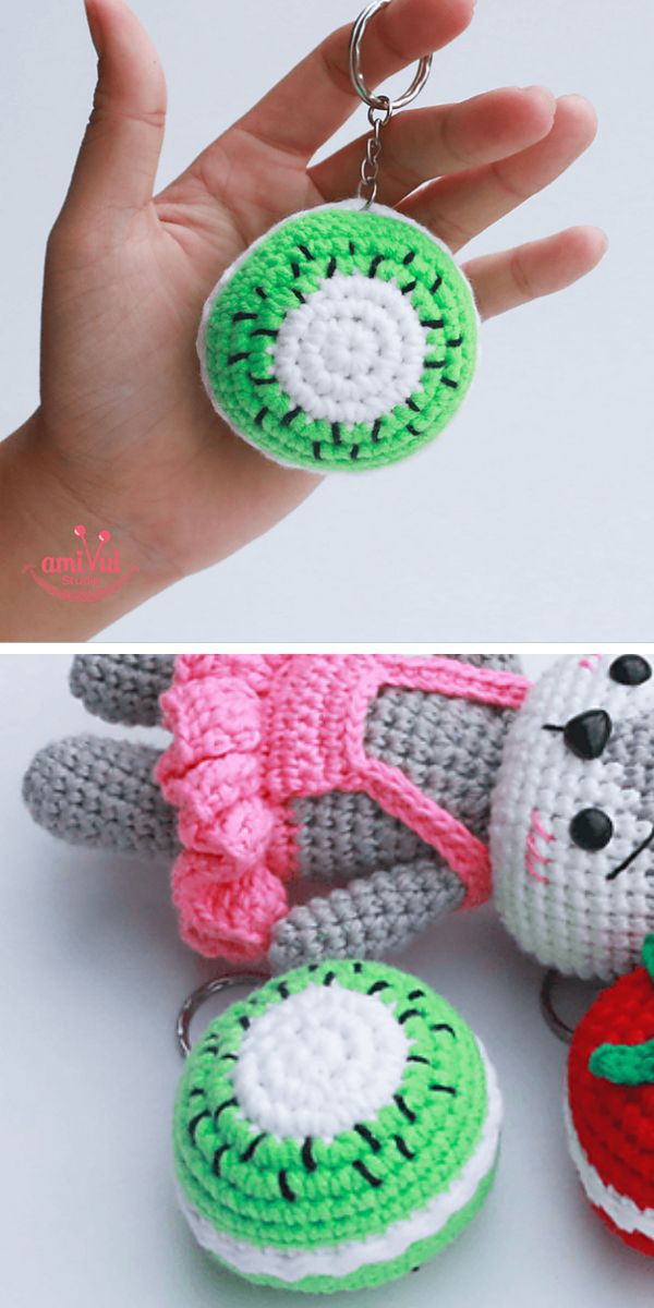 26 Cute and Free Crochet Keychain Patterns to Learn Amigurumi