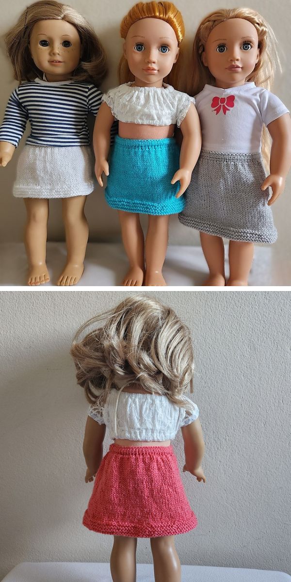 24 Easy and Free Knitting Patterns for Dolls Clothes
