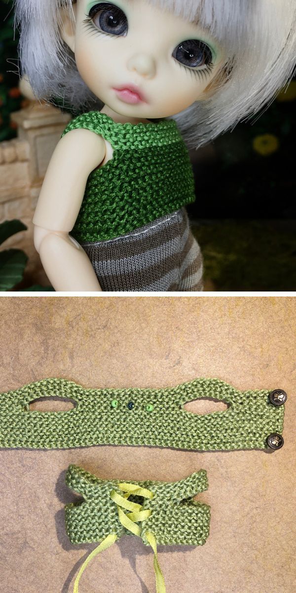 24 Easy and Free Knitting Patterns for Dolls Clothes