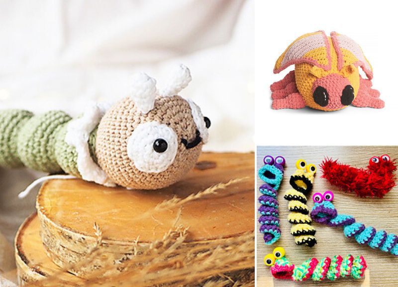 26 Fun and Cute Crochet Insects Amigurumi with Free Patterns