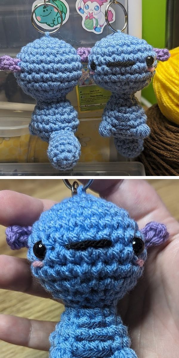 24 Fun Pocket Amigurumi Free Patterns for Keychains and Decor