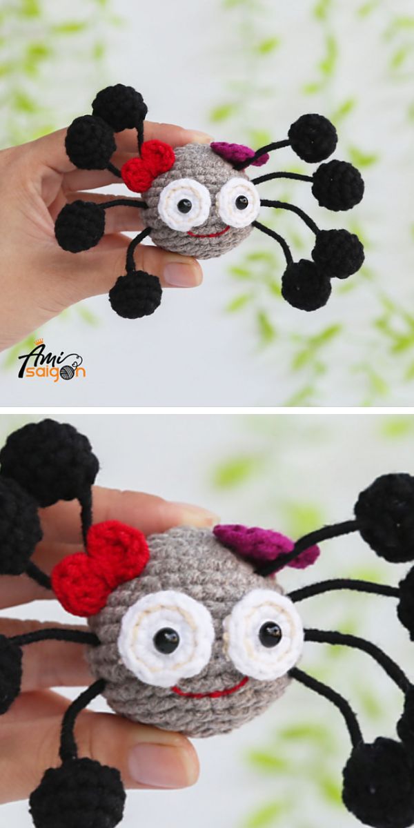 24 Fun Pocket Amigurumi Free Patterns for Keychains and Decor