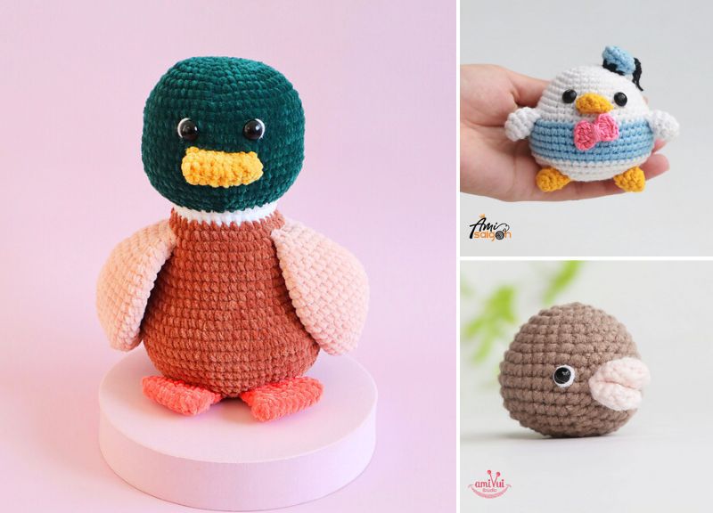 21 Funny Free Crochet Duck Patterns to Practice with Amigurumi