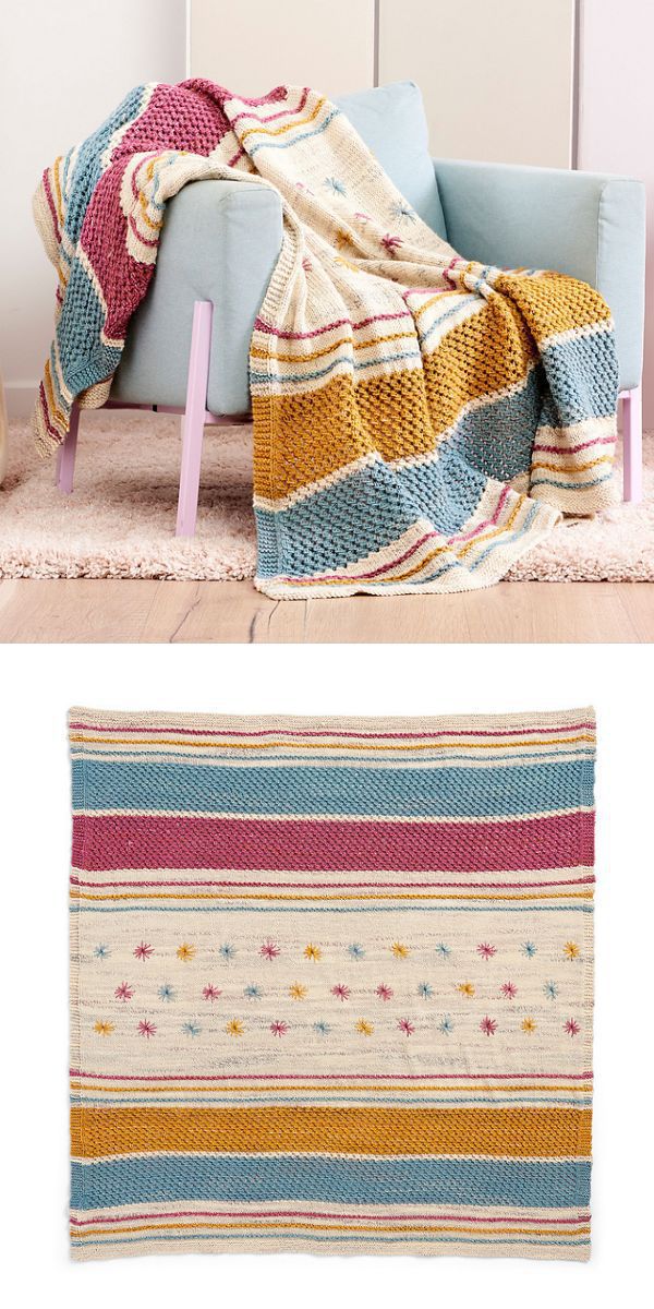 25 Colorful Knitted Blanket Patterns to Add Warmth and Style