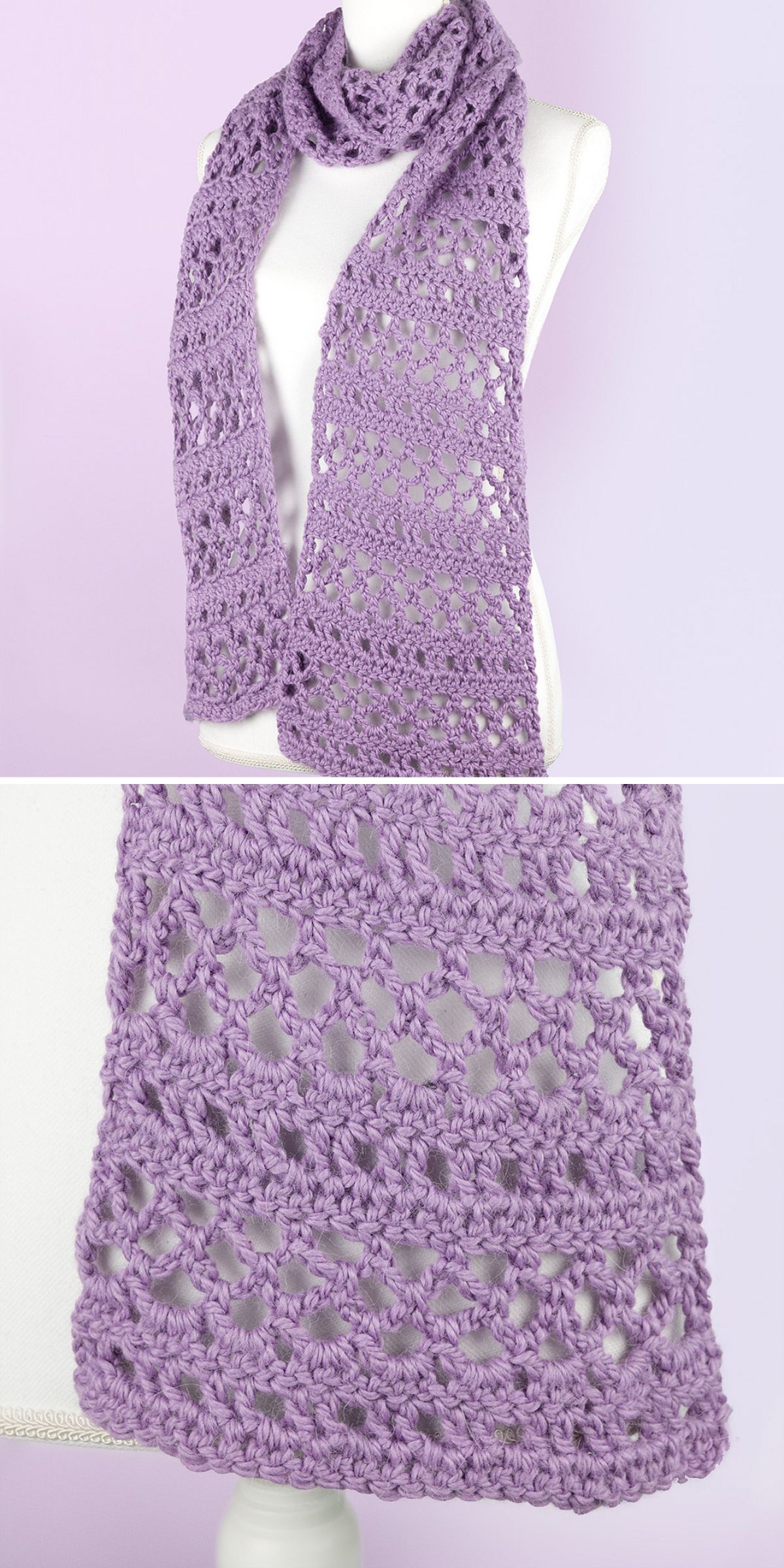 24 Lacy and Lightweight Crochet Scarf Patterns - Free Crochet Ideas
