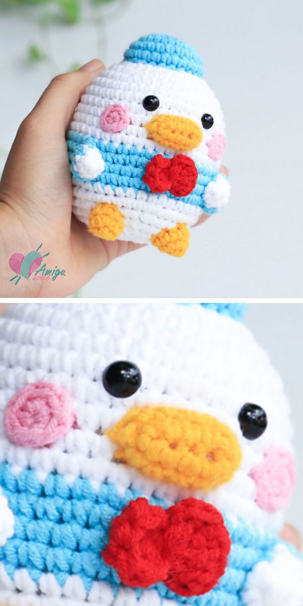 25 Funny Free Crochet Duck Patterns to Practice with Amigurumi